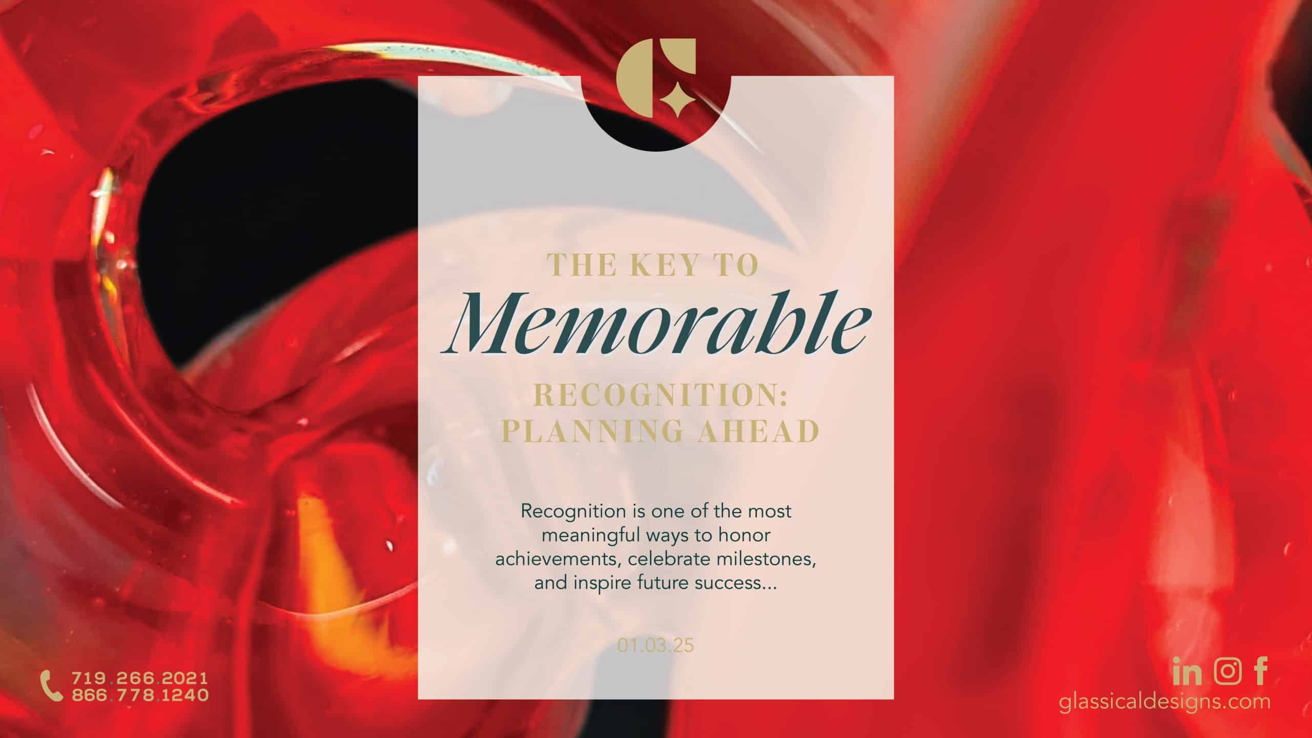 The Key to Memorable Recognition: Planning Ahead
