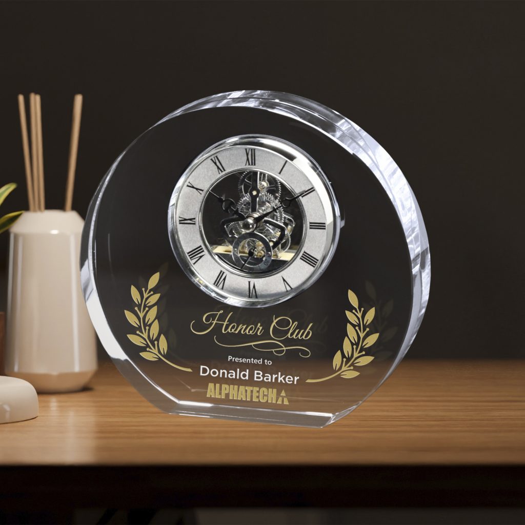 Burke Clock, Optic - Glassical Designs