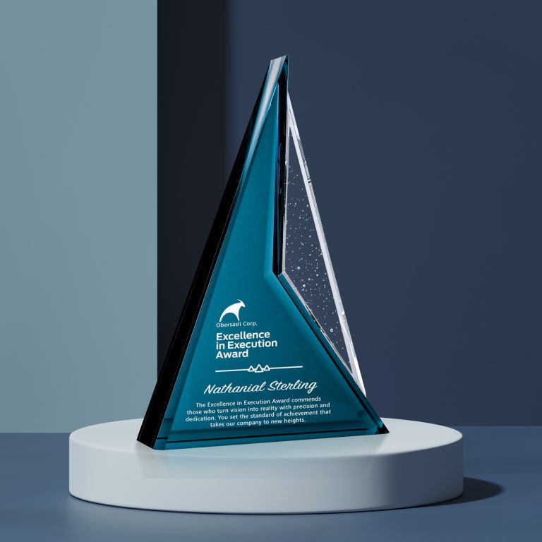 Endurance Award, Teal Optic - Glassical Designs