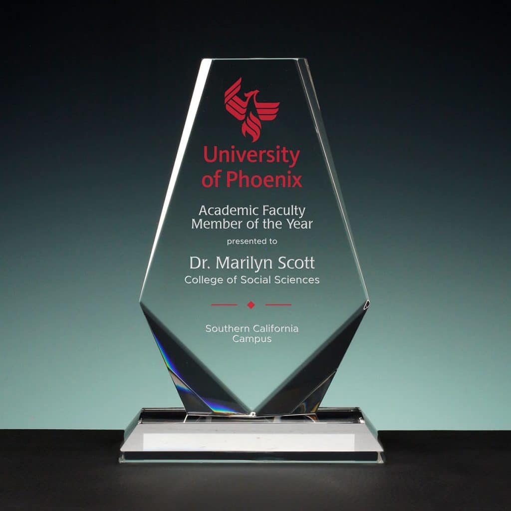 Crystal Trophy | Manhattan | Glassical Designs Fine Crystal Awards