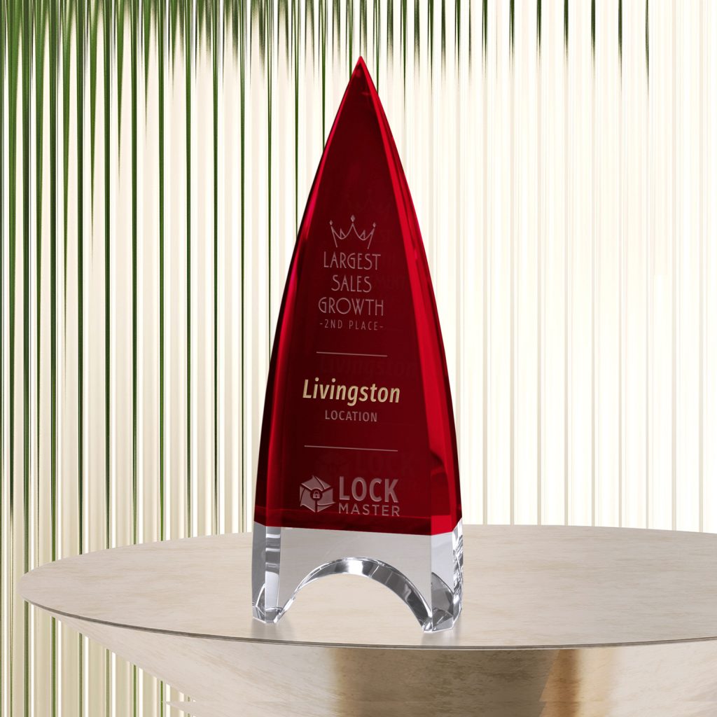 Vertex Ruby Award, Red Optic - Glassical Designs